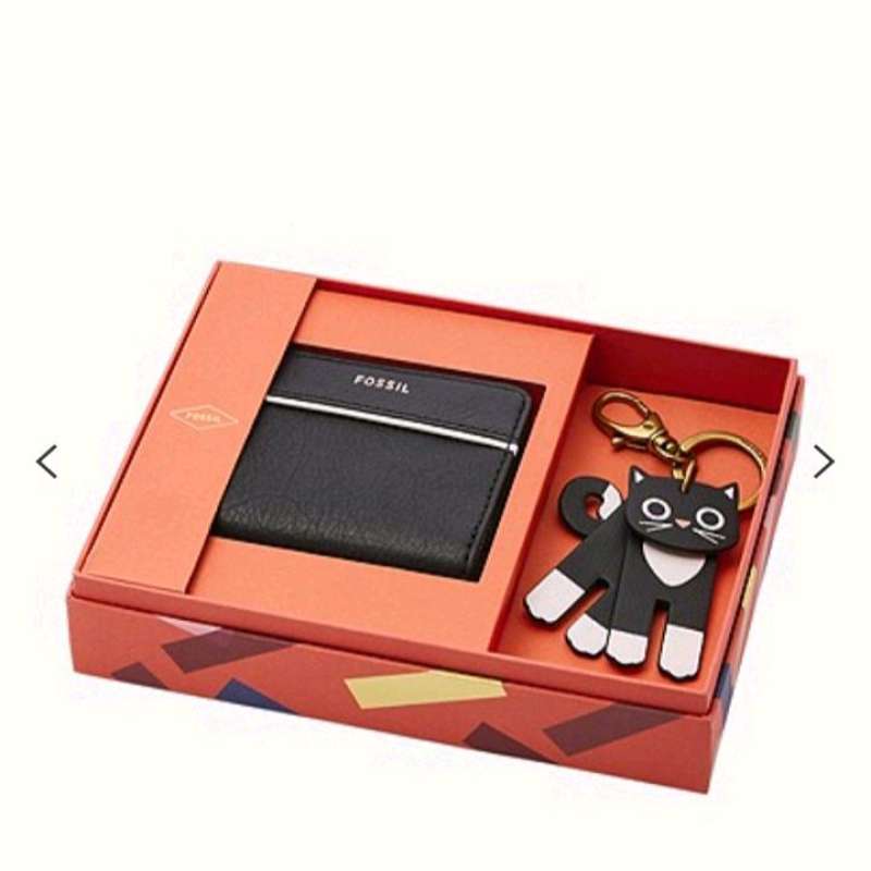 Jual Fossil Gift Set Madison Bifold Wallet Black Swl2823001 - Dompet ...