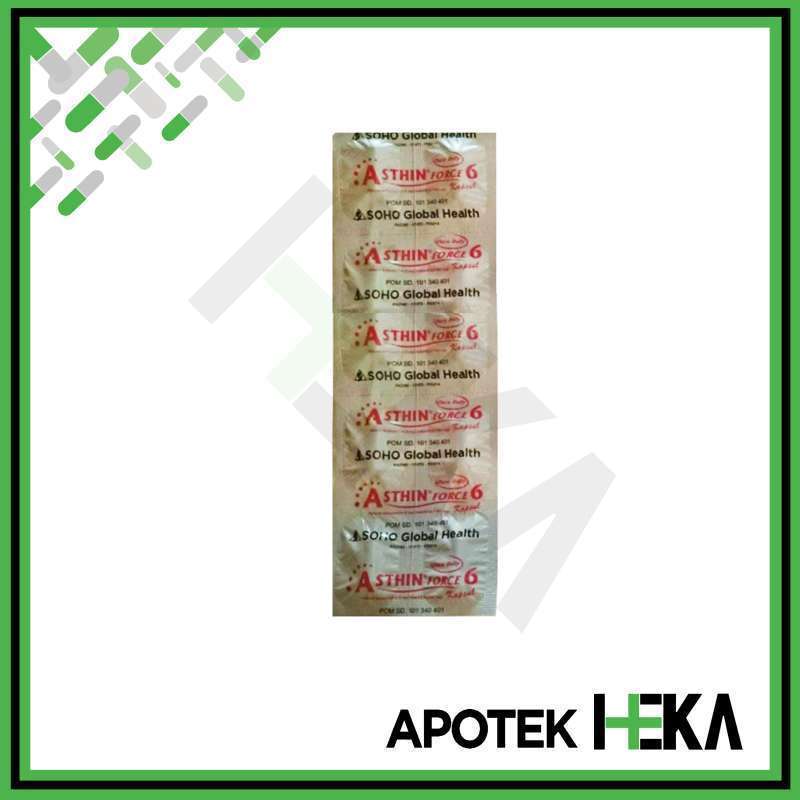 Jual Asthin Force 6 Kapsul Strip isi 10 Tablet - Antioksidan Radikal ...