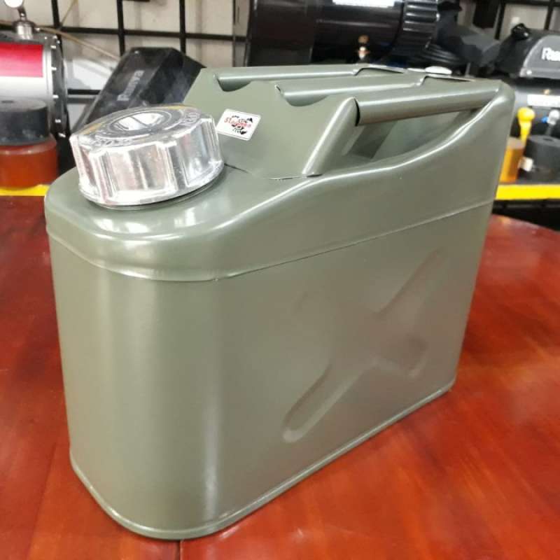 Promo Jerigen Besi 5 liter 5l untuk bensi solar minyak Diskon 23% di ...