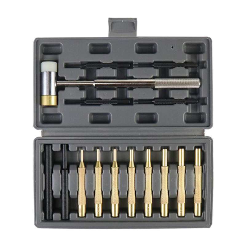 Jual 15pc Pin Punch Set Brass Steel Plastic Punch Hammer Gunsmith Pin ...