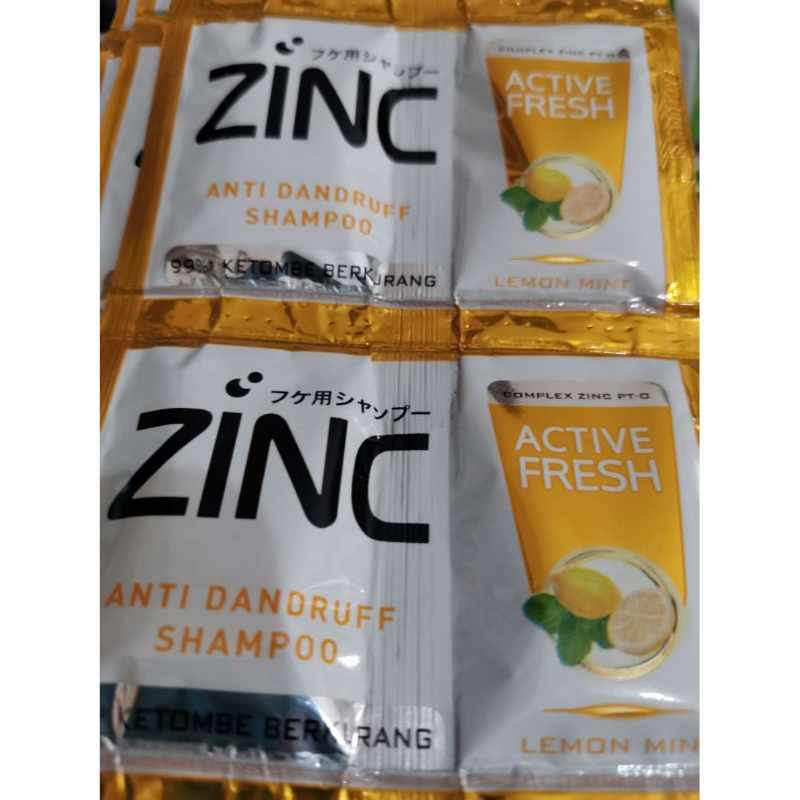 Jual Zinc Active Fresh Shampo [10ml/ 12 Sachet] Di Seller Kudo Shop ...