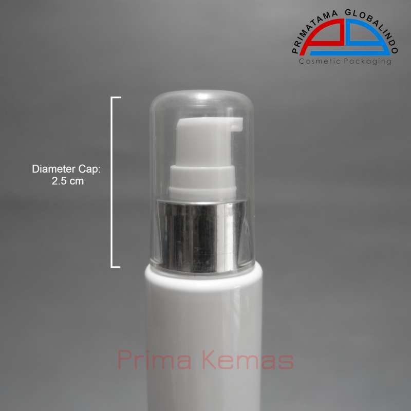 Jual Botol Pump Treatment 100 ml - botol skincare Prima Kemas - Pet 100 ml Putih Pump Treatment ...
