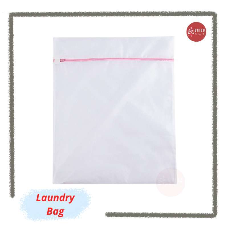 Jual UNISO - JARING LAUNDRY 60cm x 60cm ZIPPER LAUNDRY NET WASHING BAG ...