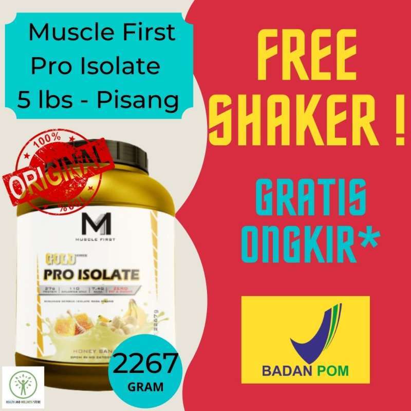 Promo MUSCLE FIRST M1 PRO ISOLATE 5 LBS - RASA PISANG Diskon 9% di ...