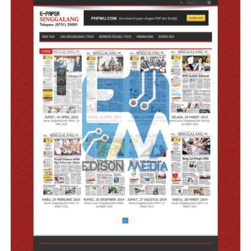 Jual Aplikasi E-Paper atau Koran Digital Berbasis Web di Seller P-Store ...