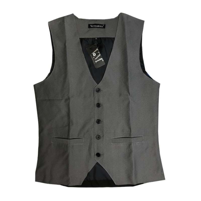 Jual VM Rompi Jas - Vest Blazer Abu Kombinasi - Vest-033 di Seller ...