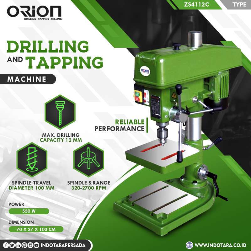 Jual Mesin Bor Duduk Drilling Tapping Machine Original Murah - Harga ...