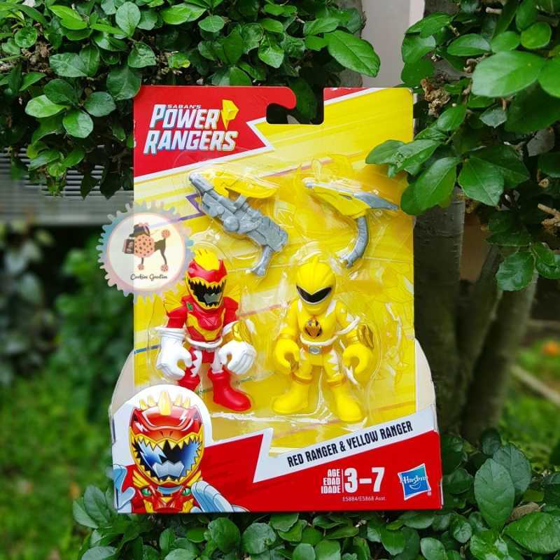 Jual Power Rangers Red Ranger and Yellow Ranger Playset di Seller ...