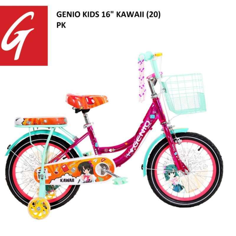 Jual Genio Kawai Sepeda Mini Anak 16 inch - Pink di Seller aslinerishop ...