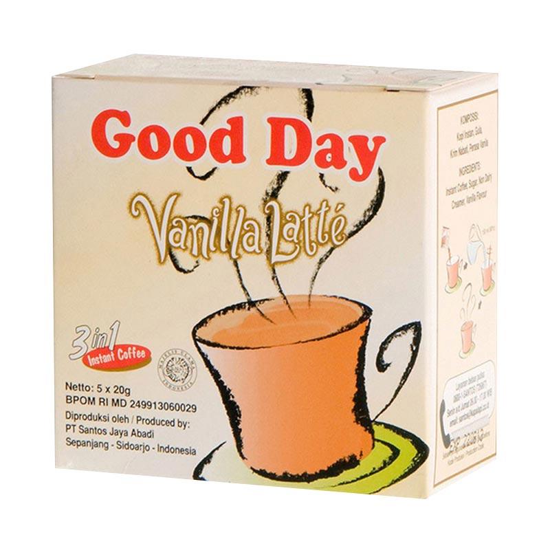 Jual Good Day Kopi 3 in 1 Vanilla Latte Coffee Box [20 g/5 Sachet] di ...