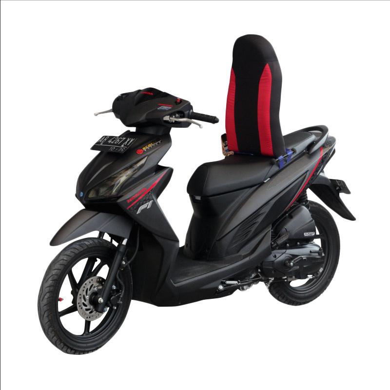 Jual Ziva Seater Sandaran Pengemudi Motor - Merah Hitam Di Seller Ziva ...