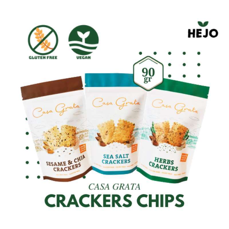 Jual Casa Grata - Herbs Crackers 90 Gr - Vegan Gluten Free Crackers Di ...