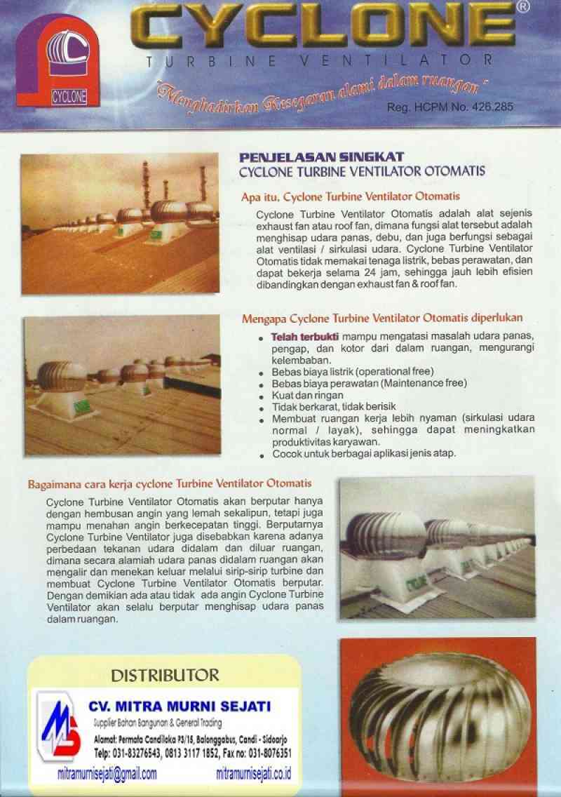 Jual Cyclone Turbin Ventilator Tipe L-60 Df 24 Di Seller Mitra Murni ...