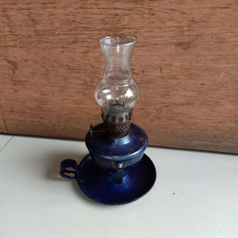 Promo Lampu minyak antik oblik senthir jadul cina antik - Biru Diskon 8 ...