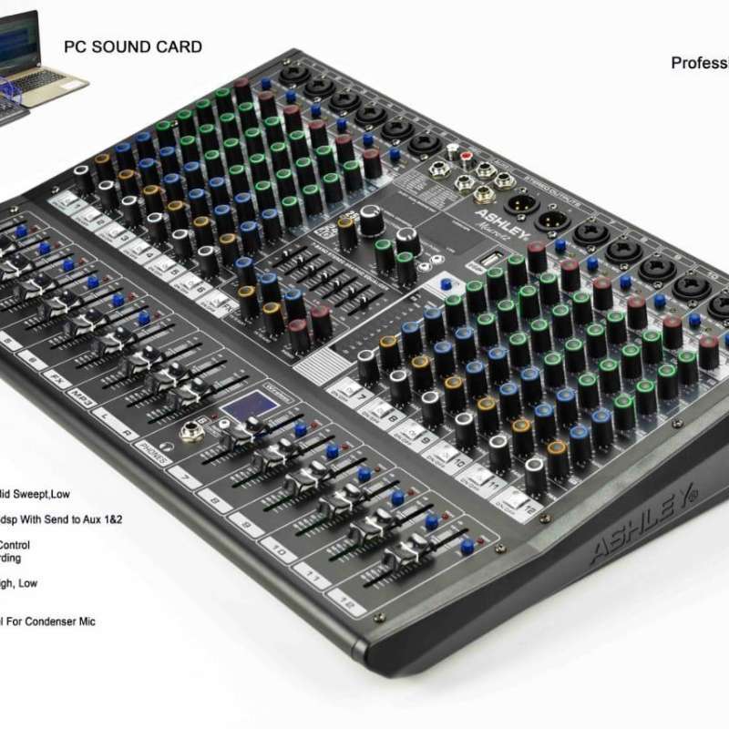 Promo Mixer Audio Ashley Macro 12 / Macro12 Original 12 Channel Diskon ...