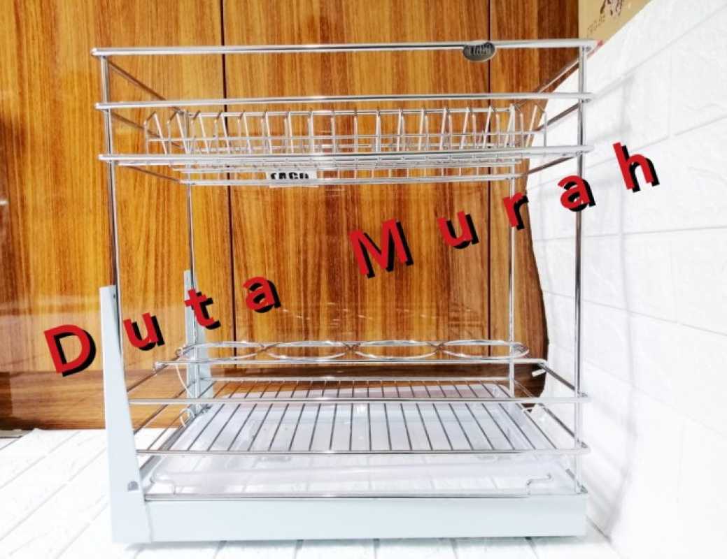 Jual Rak Piring Botol Kitchen Set Bawah Tingkat 2 HW 006 I - HW 006 SS ...