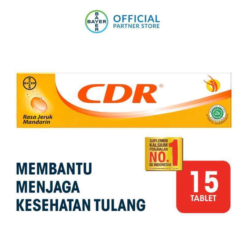 Jual CDR Suplemen Kalsium Rasa Jeruk Tube Isi 15 Tablet di Seller Shiro ...