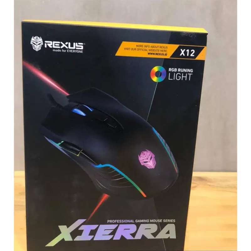 Promo Rexus Xierra X12 Rgb 4800 Dpi Mouse Gaming Garansi Resmi Diskon ...