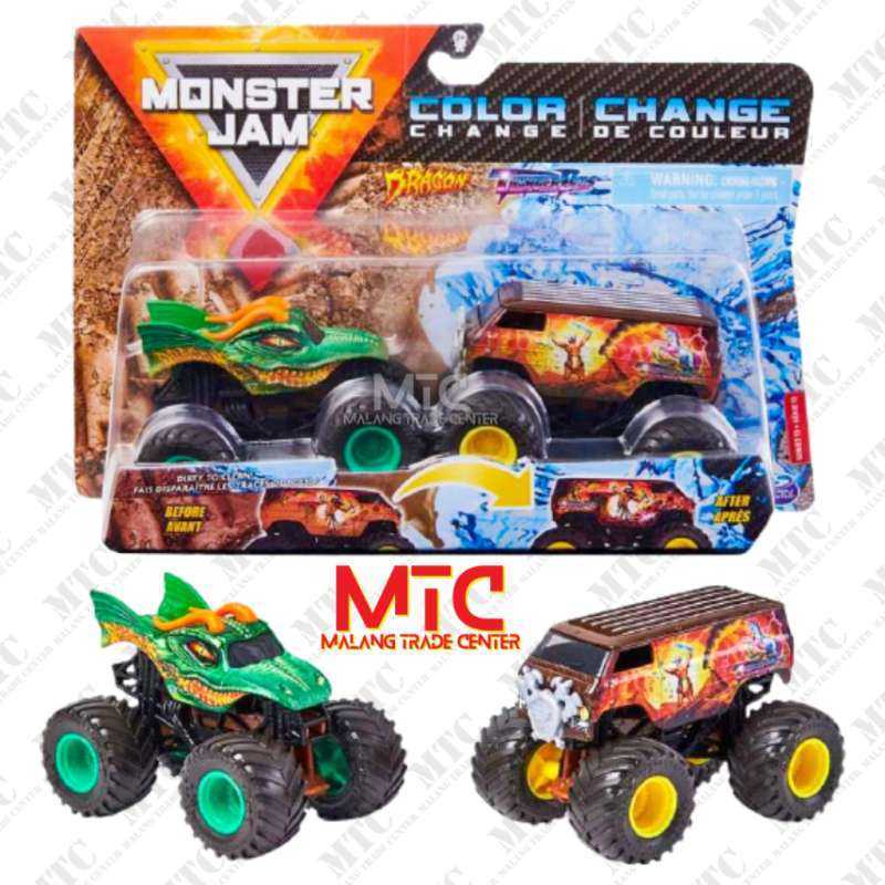 Jual Monster Jam Color Change Dragon VS Thunder Bus di Seller MTC ...