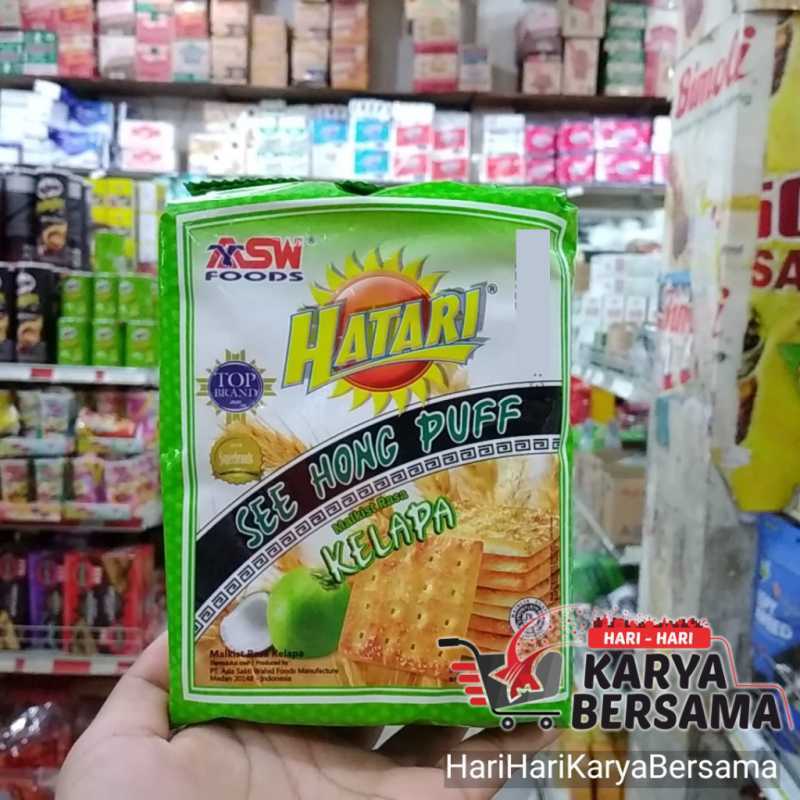 Jual BISKUIT HATARI SEE HONG PUFF MALKIST KELAPA 260GR di Seller ...