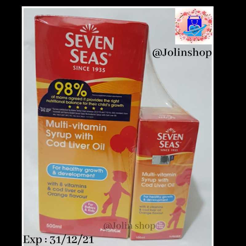 Jual Sevenseas Malaysia 500ml Free 100ml Seven Seas Multivitamin Syrup ...