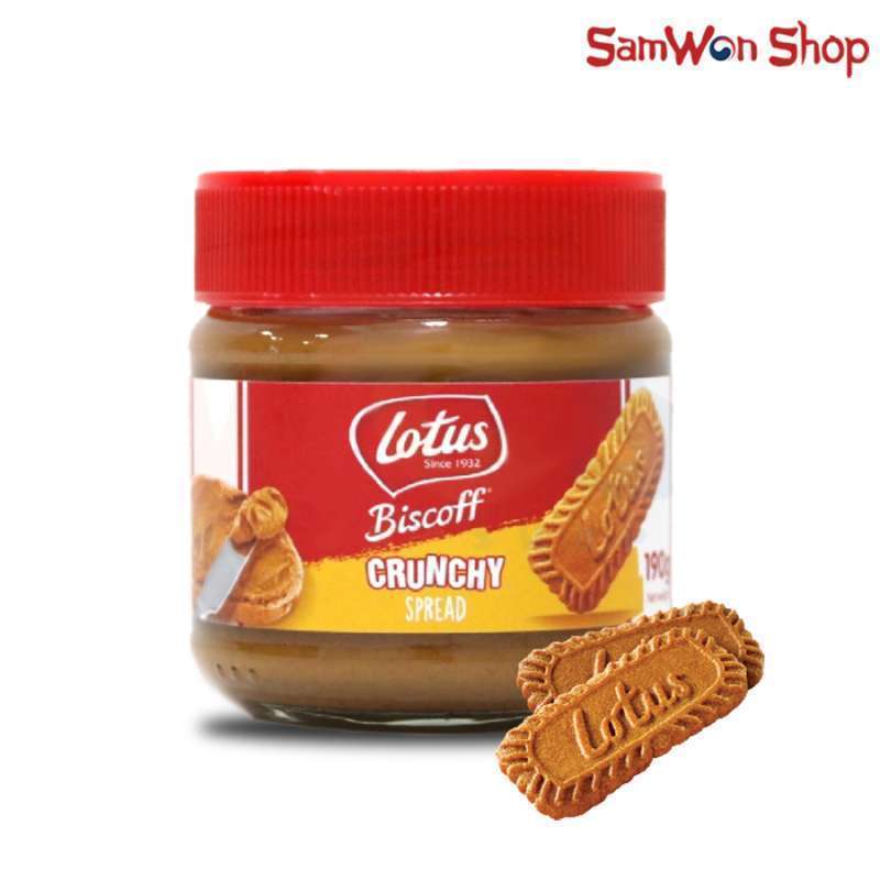 Jual LOTUS BISCOFF CRUNCHY SPREAD 190 GRAM - SELAI ROTI OLES RASA ...