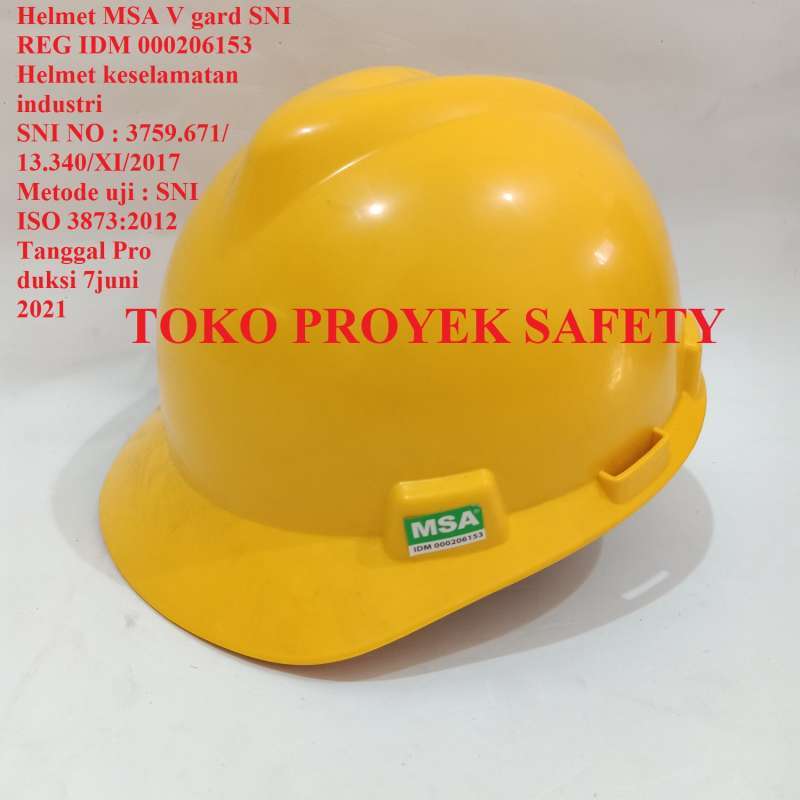 Jual Safety Helmet SNI MSA Lokal Sarang Putar / Safety Helmet SNI MSA ...