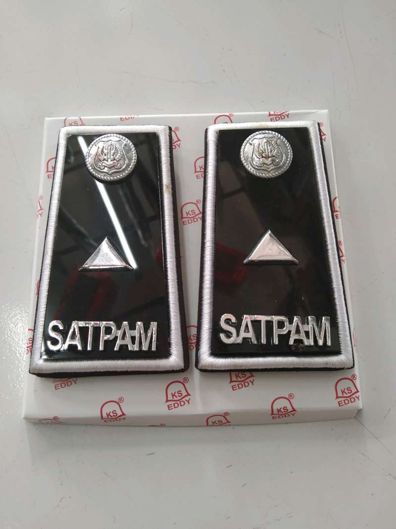 Jual pangkat satpam pdh mika list putih di Seller Jaya Mas Ud Gunsa ...