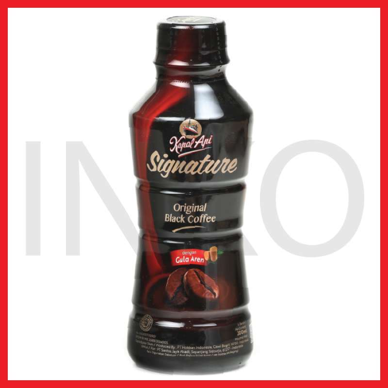 Jual KAPAL API SIGNATURE ORIGINAL BLACK COFFEE DENGAN GULA AREN 200ML ...