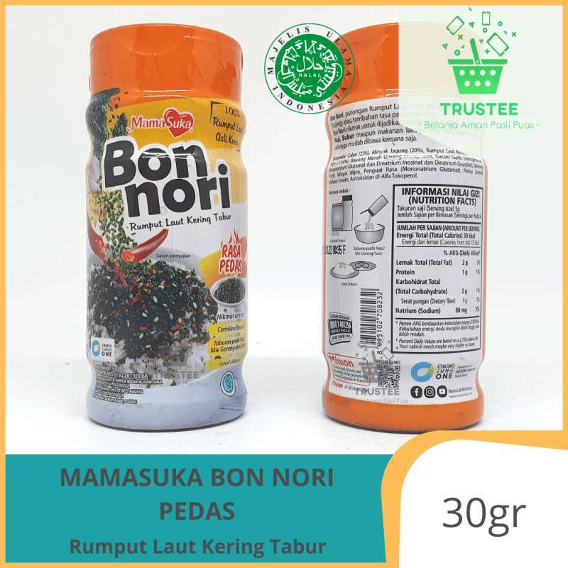 Jual Bon Nori Mamasuka Taburan Nasi Rasa Nori Spicy Kemasan Botol 30gr ...