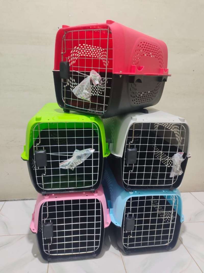 Promo Pet Cargo Kandang / Pet Carrier Portable Kucing Anjing/kandang ...