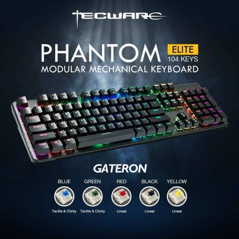 Jual Tecware Phantom Elite 104 Keys Rgb - Mechanical Gaming Keyboard ...