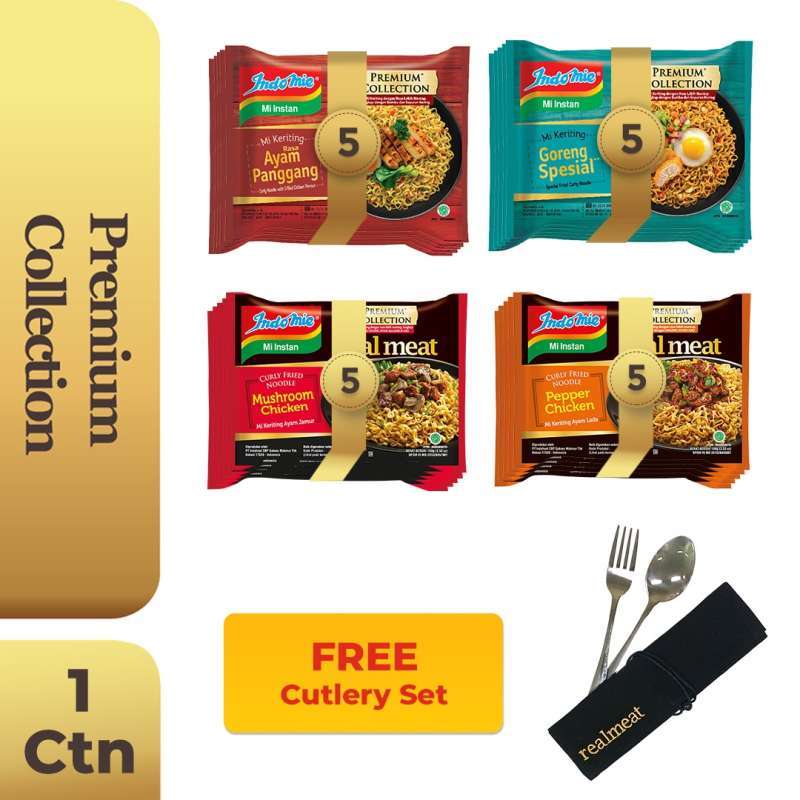 Jual 1 Dus isi 20 Pcs - Indomie Premium Collection Mix 4Varian FREE ...