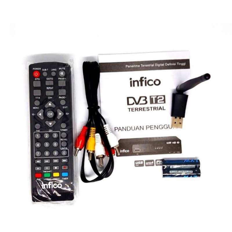 Jual Set Top Box Infico Dvb T2-in202 Receiver Tv Digital Free Dongle ...