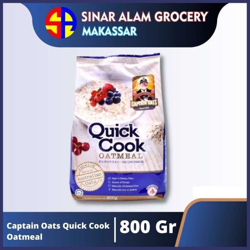 Jual Captain Oats Quick Cook Oatmeal 800 gr di Seller Sinar Alam ...
