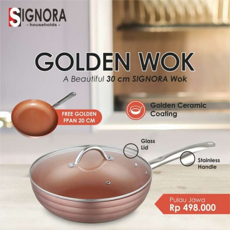 Jual ORIGINAL Golden Wok SIGNORA di Seller Gaptech Solution - Kota ...