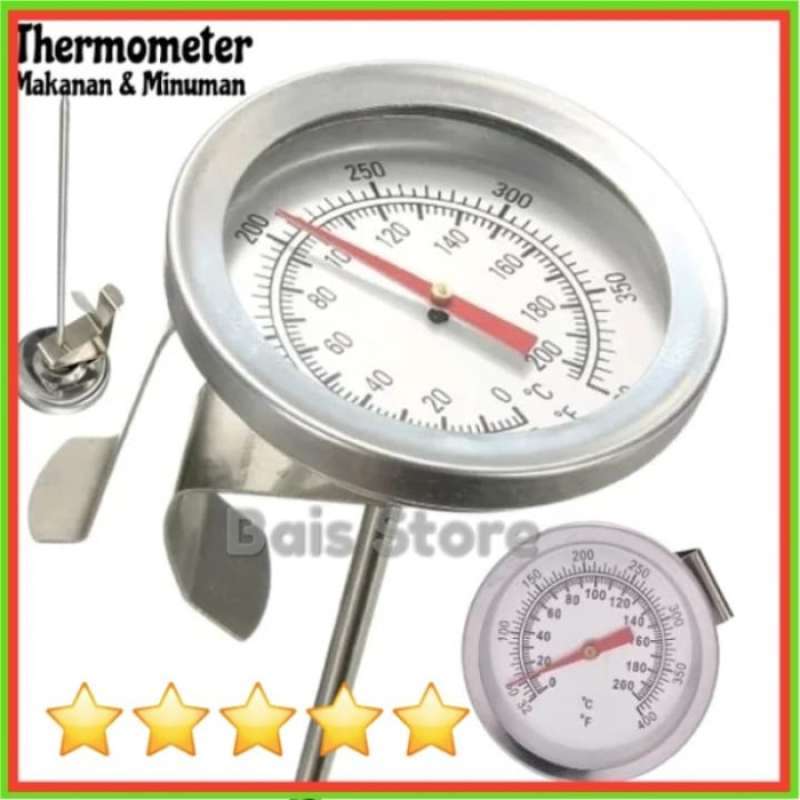 Jual SALE TERMOMETER MASAK STAINLESS 200 DERAJAT THERMOMETER MEKANIK ...