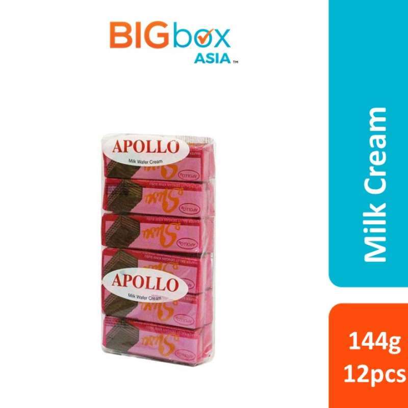 Jual Apollo Wafer Milk Cream 144g (12pcs) di Seller BIGbox Asia ...