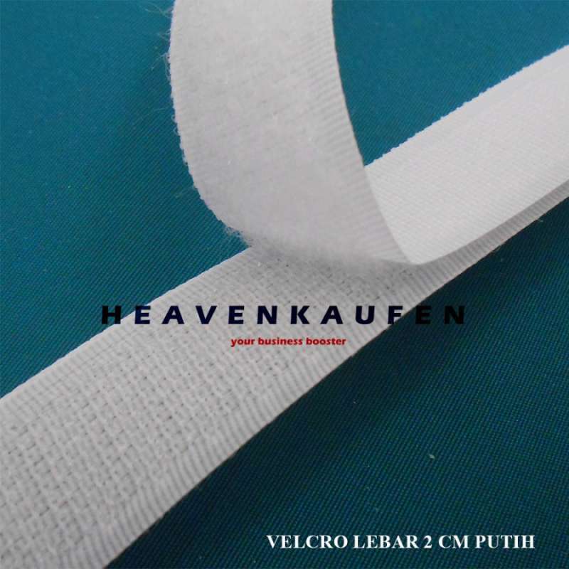 Jual Velcro Kretekan Prepetan Hook & Loop Velcrow Lebar 2 cm Putih ...