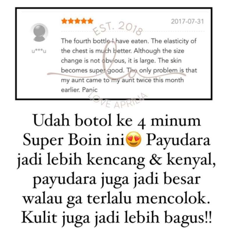 Jual Yuwa Pinky Body Super Boin Original Jepang, Suplemen Pembesar ...