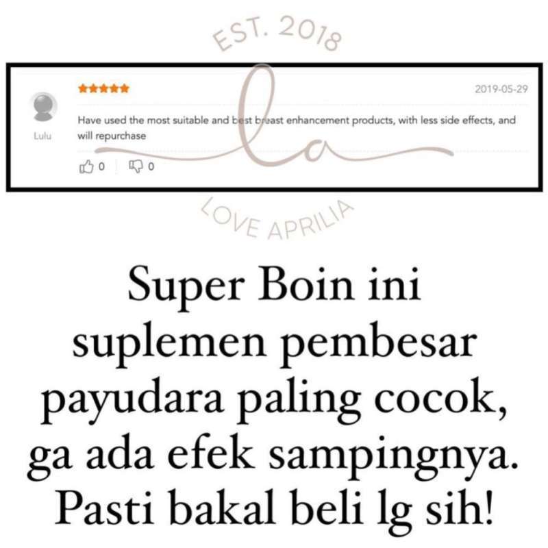 Jual Yuwa Pinky Body Super Boin Original Jepang, Suplemen Pembesar ...