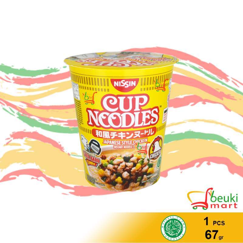 Jual Ecer Nissin Cup Noodles Rasa Kaldu Ayam Ala Jepang Mie Instan Kuah - 67gr Di Seller Beuki ...