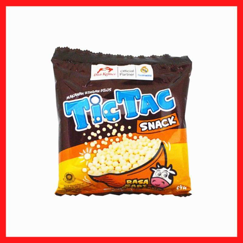 Jual Dua Kelinci Tic Tac Snack Rasa Sapi Panggang 1 Renceng isi 10 ...