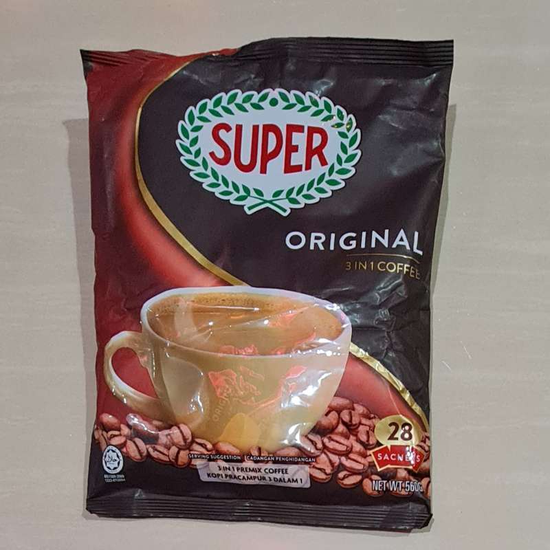 Jual Kopi Super Coffee 3in1 / 3 in 1 Original Malaysia 28 x 20 Gram di ...
