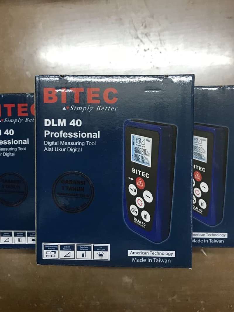 Jual New Bitec DLM 40 DLM40 Meteran Laser Range Finder Meter Alat Ukur ...