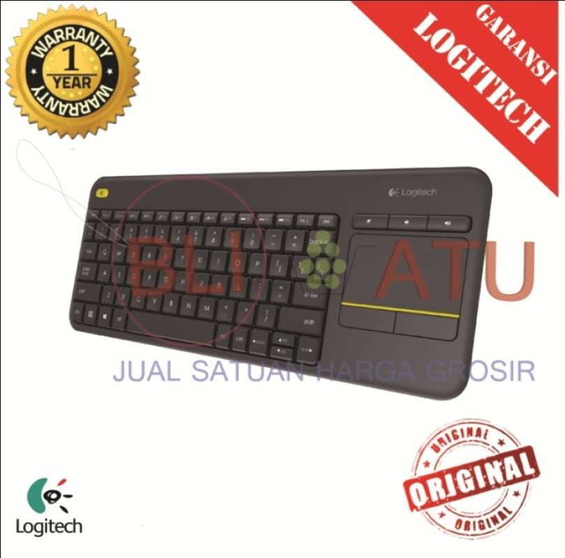Jual ORIGINAL Logitech K400 Plus Wireless Keyboard Touch - Hitam di ...