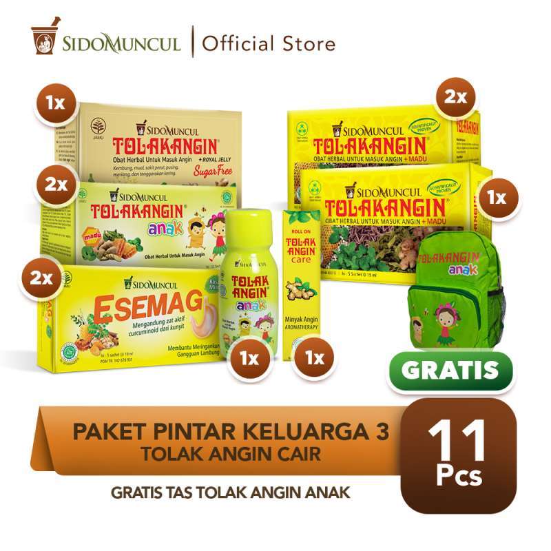 Promo Paket Pintar Keluarga 3 - Tolak Angin Cair FREE Tas Tolak Angin ...