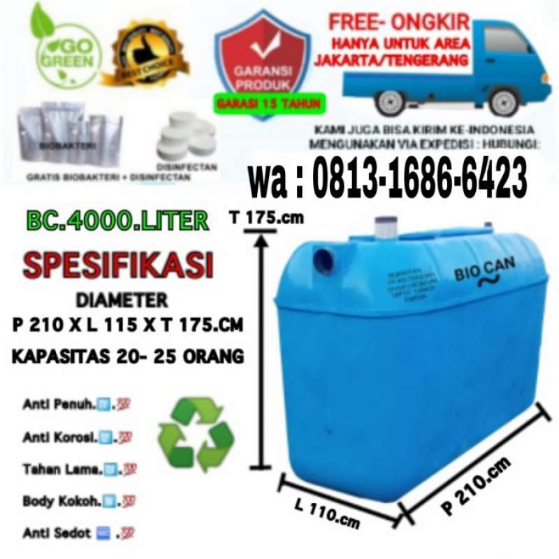 Jual ORIGINAL septic tank bio , biotech , biotank , biofil , biotechno ...