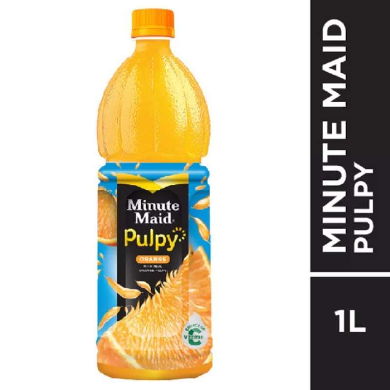 Jual Minute Maid Pulpy Orange Pet 1000ml 1000 ml 1 liter 1L jeruk di ...