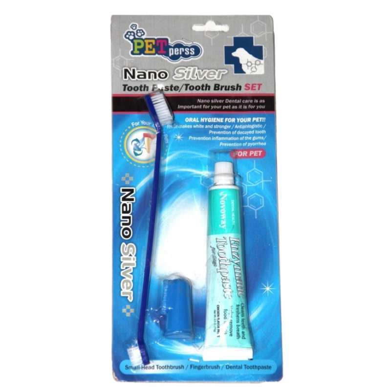 Jual Nano Silver Tooth Paste & Brush Set di Seller Petshopid Pondok ...